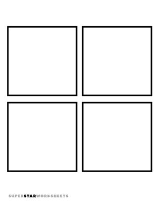 Square Template (Free Printables) - Superstar Worksheets