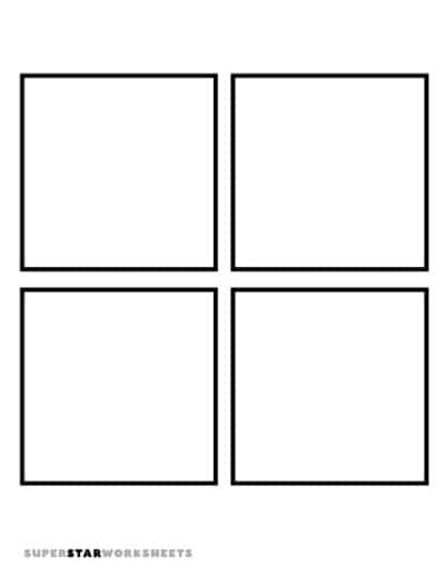 Square Template (Free Printables) - Superstar Worksheets
