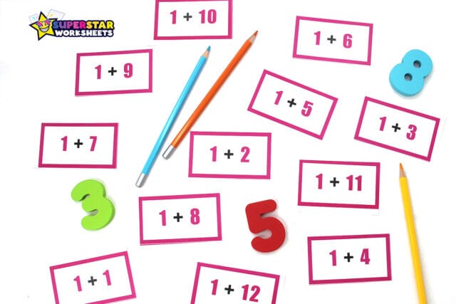Addition Flashcards - Superstar Worksheets