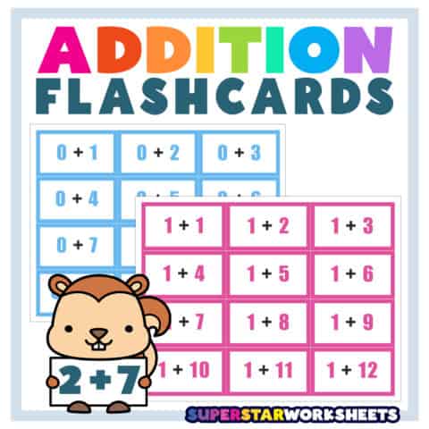 Addition Flashcards - Superstar Worksheets