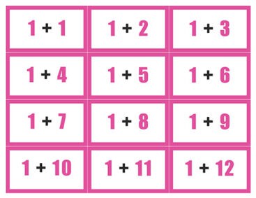 Addition Flashcards - Superstar Worksheets