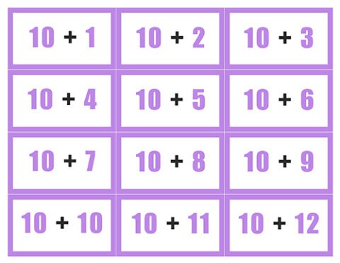 Addition Flashcards - Superstar Worksheets