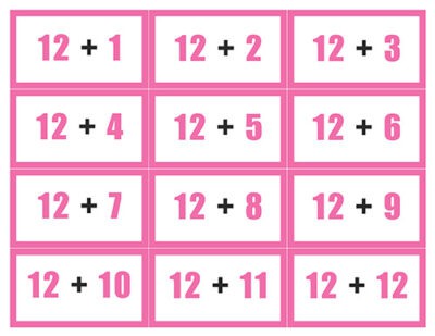 Addition Flashcards - Superstar Worksheets