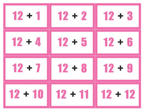 Addition Flashcards - Superstar Worksheets