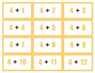 Addition Flashcards - Superstar Worksheets