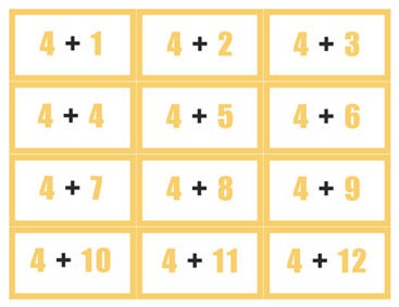 Addition Flashcards - Superstar Worksheets