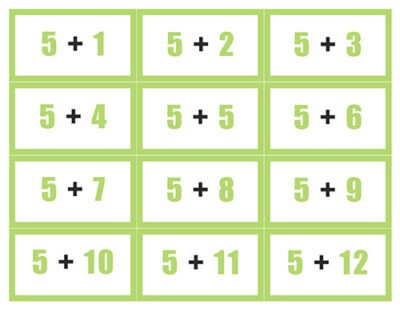 Addition Flashcards - Superstar Worksheets