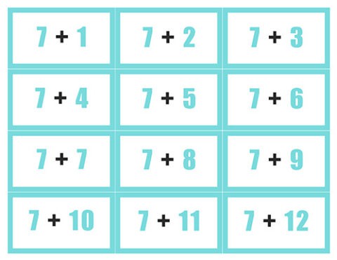 Addition Flashcards - Superstar Worksheets