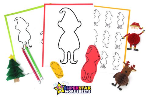 Elf Template - Superstar Worksheets