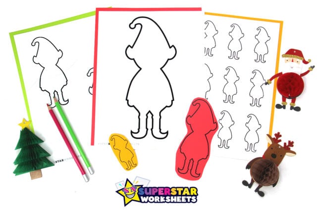 Elf Template - Superstar Worksheets