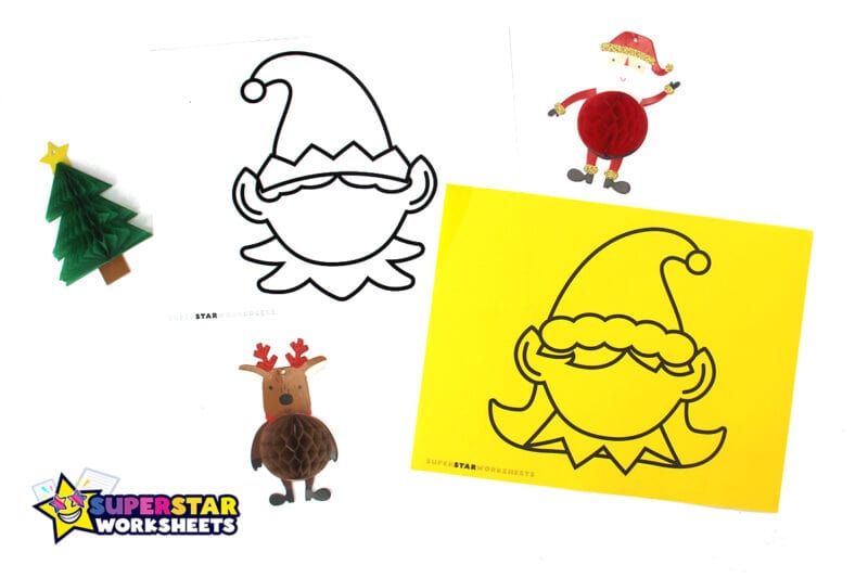 Elf Template - Superstar Worksheets