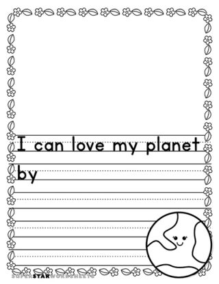 Earth Template (Free Printables) - Superstar Worksheets
