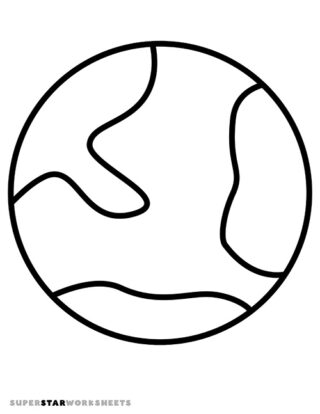 Earth Template (Free Printables) - Superstar Worksheets