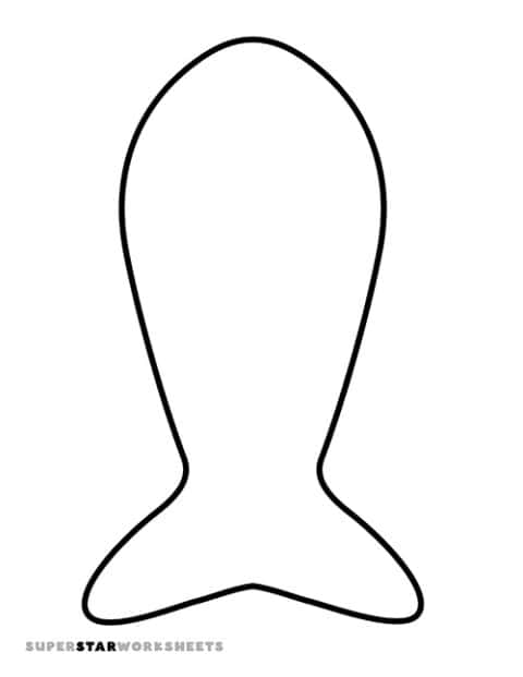 Fish Template (Free Printables) - Superstar Worksheets