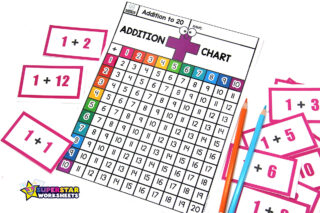 Addition Flashcards - Superstar Worksheets
