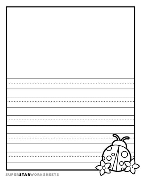 Ladybug Template - Superstar Worksheets