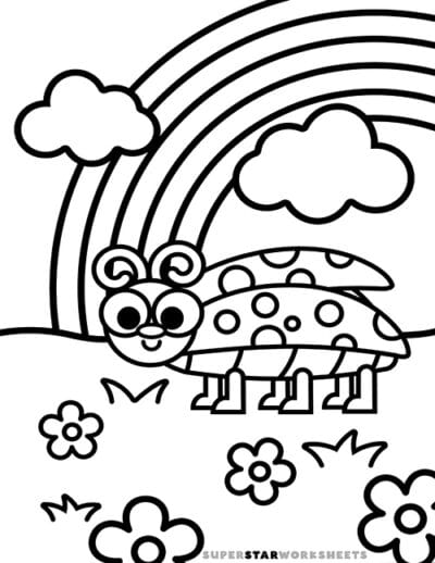Ladybug Template (Free Printables) - Superstar Worksheets
