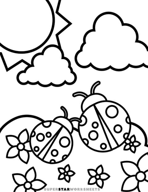 Ladybug Template (Free Printables) - Superstar Worksheets