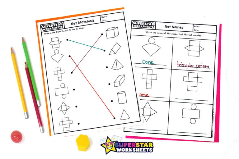 3D Shapes Worksheets - Superstar Worksheets