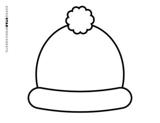 Winter Hat Template (Free Printables) - Superstar Worksheets