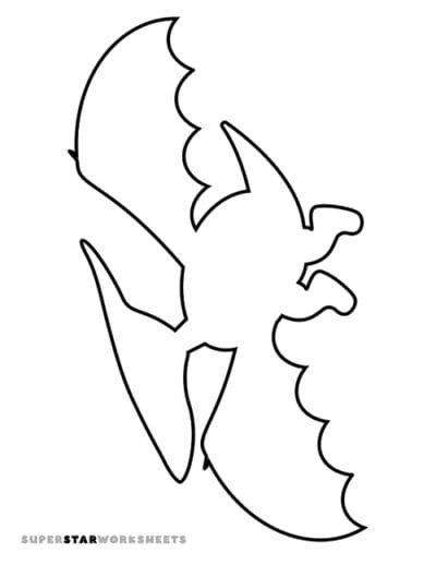 Dinosaur Template - Superstar Worksheets