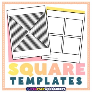 Square Template (Free Printables) - Superstar Worksheets