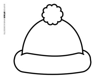 Winter Hat Template (Free Printables) - Superstar Worksheets