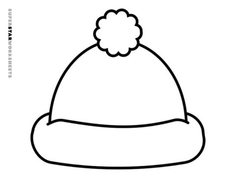 Winter Hat Template (Free Printables) - Superstar Worksheets