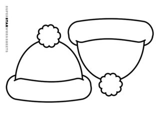 Winter Hat Template (Free Printables) - Superstar Worksheets