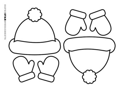 Winter Hat Template (Free Printables) - Superstar Worksheets