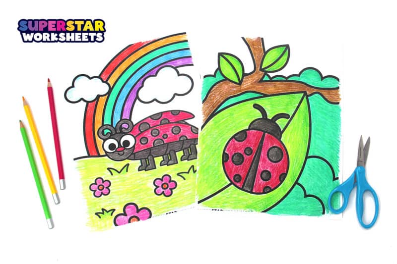 Ladybug Template (Free Printables) - Superstar Worksheets