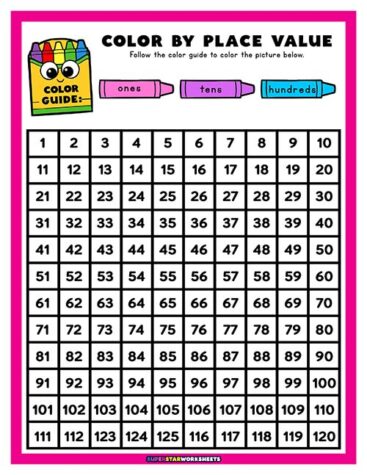 120 Chart - Superstar Worksheets
