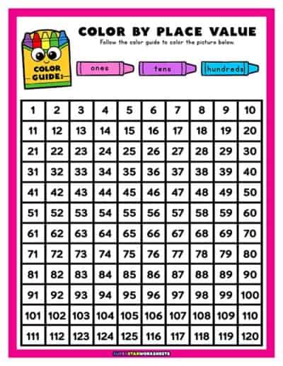120 Chart - Superstar Worksheets