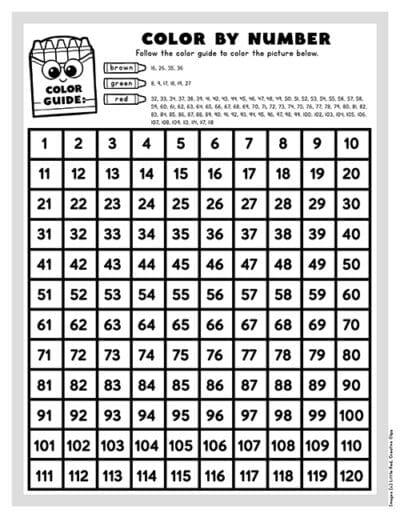 120 Chart - Superstar Worksheets