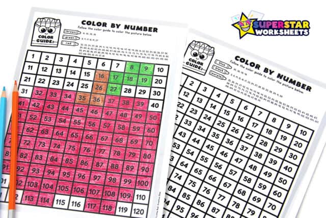 120 Chart - Superstar Worksheets