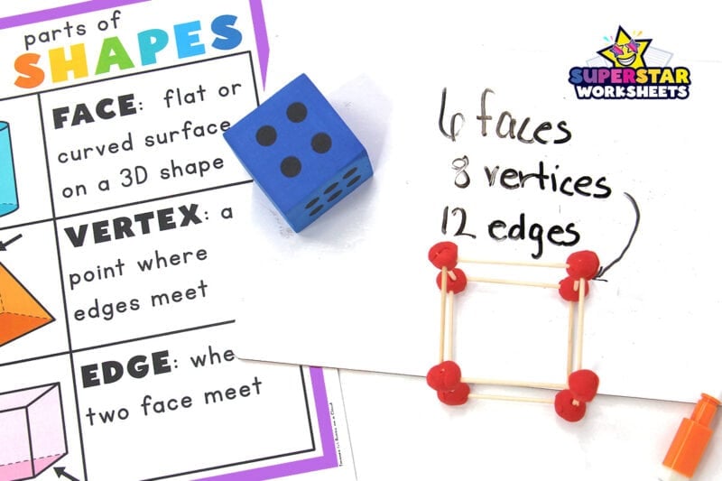 3D Shapes - Superstar Worksheets