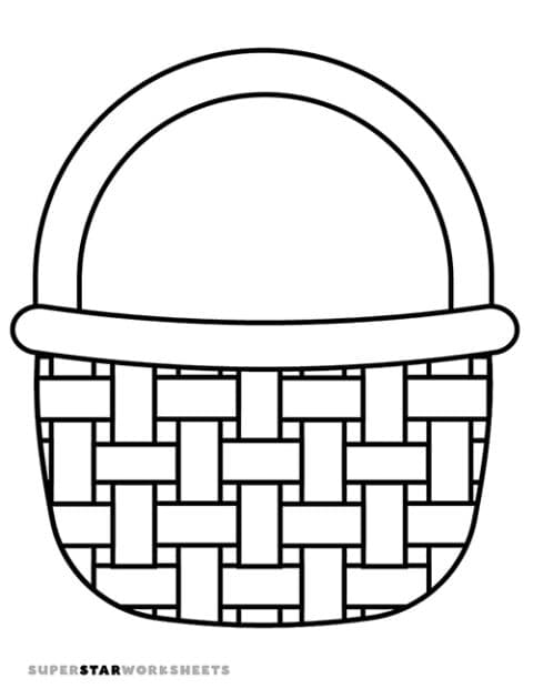Basket Template (Free Printables) - Superstar Worksheets