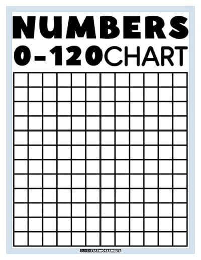 120 Chart (Free Printable) - Superstar Worksheets