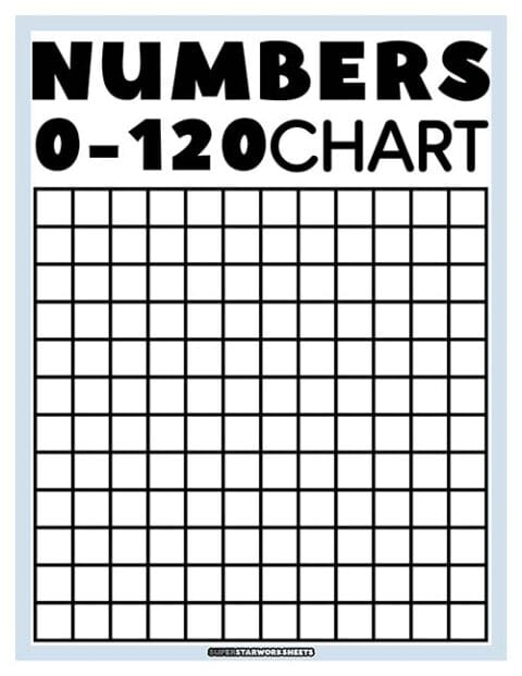 120 Chart (Free Printable) - Superstar Worksheets