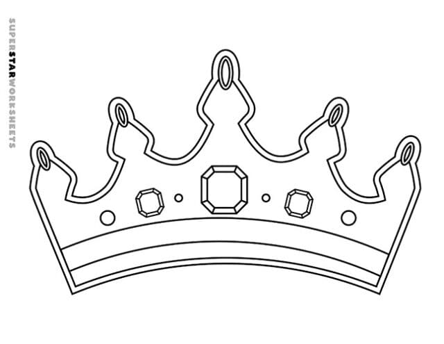 Crown Template (Free Printables) - Superstar Worksheets