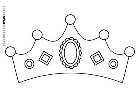 Crown Template (Free Printables) - Superstar Worksheets