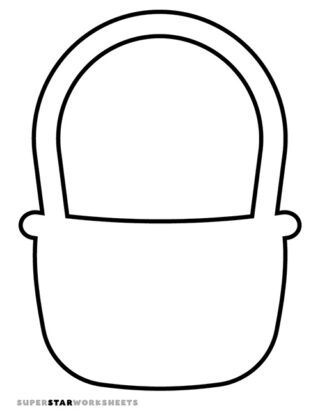 Basket Template (Free Printables) - Superstar Worksheets