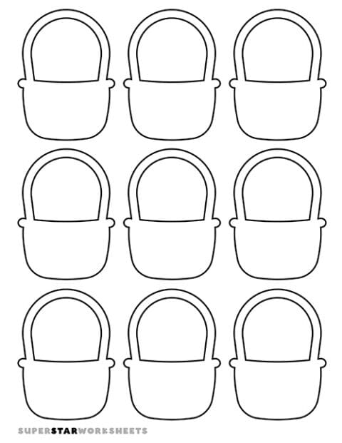 Basket Template (Free Printables) - Superstar Worksheets