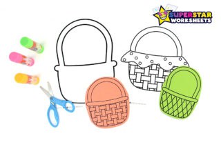 Basket Template (Free Printables) - Superstar Worksheets