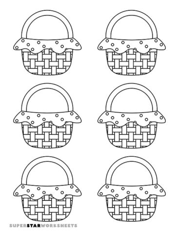 Basket Template (Free Printables) - Superstar Worksheets