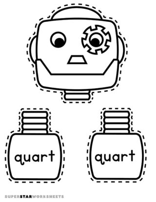 Gallon Man - Superstar Worksheets