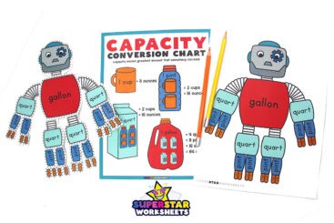 Gallon Man - Superstar Worksheets
