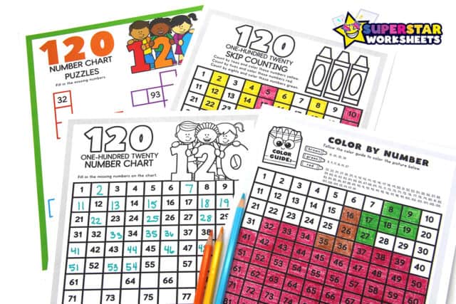 120 Chart - Superstar Worksheets