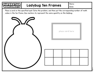 Ten Frame - Superstar Worksheets