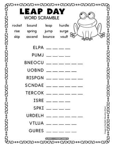 Leap Year Worksheets - Superstar Worksheets